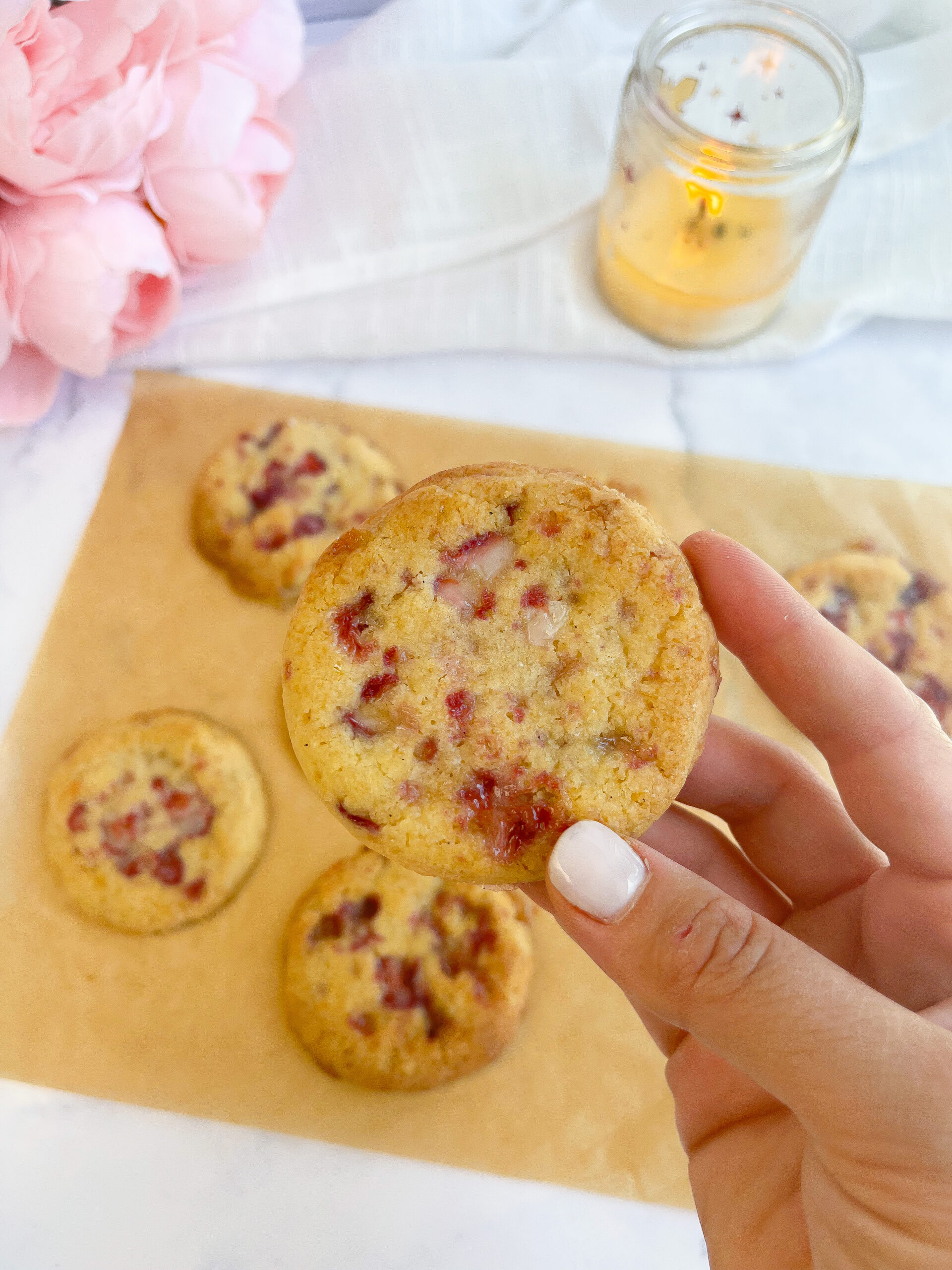 Candy Cane Cookies- Lower calorie, Vegan - Eliya Eats