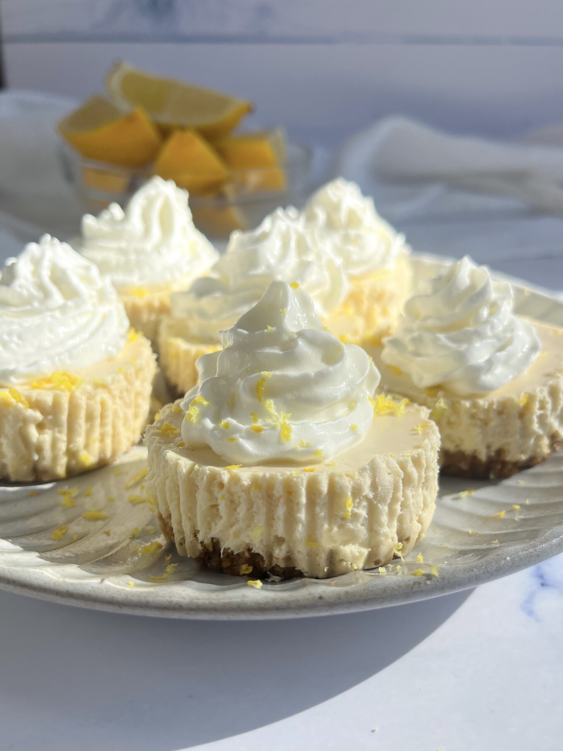 Mini Lemon Cheesecakes – High Protein, Low Calorie - Eliya Eats