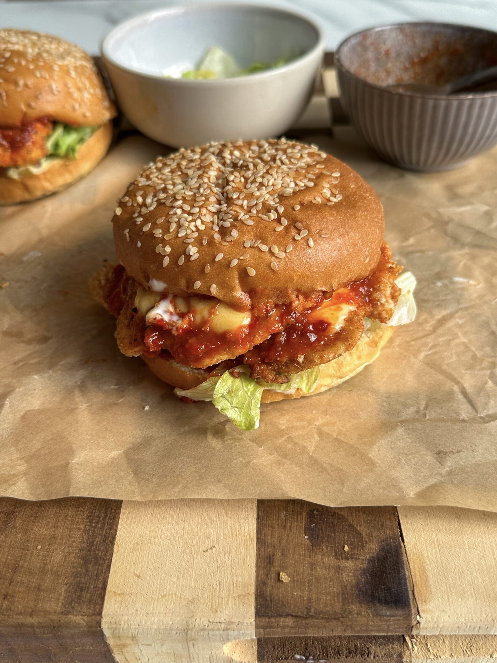 Double Bondi Burger- high protein, low calorie fakeaway - Eliya Eats